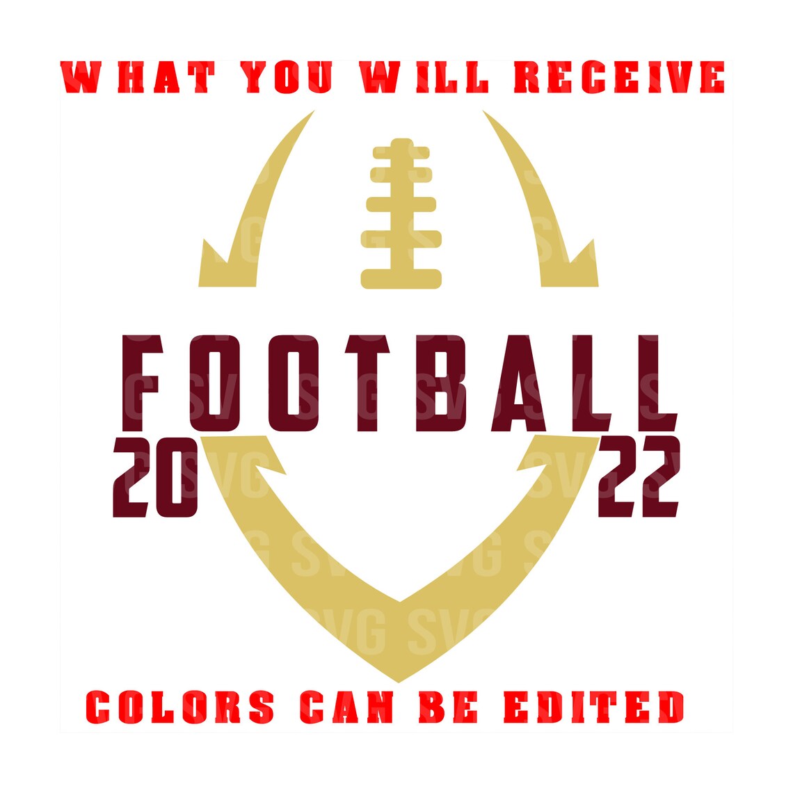 Custom Football Template Svg Football Svg Football for - Etsy
