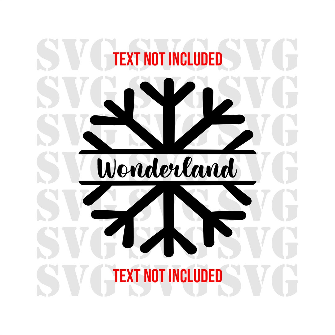 Snowflake Svg, Split Snowflake Svg, Snowflake Monogram Svg, Png ...