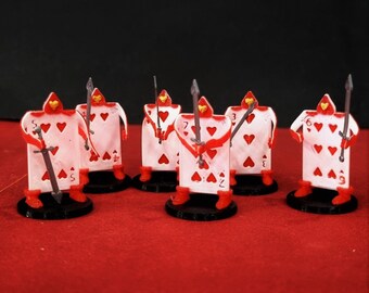 Alice in Wonderland Card Army - Etsy