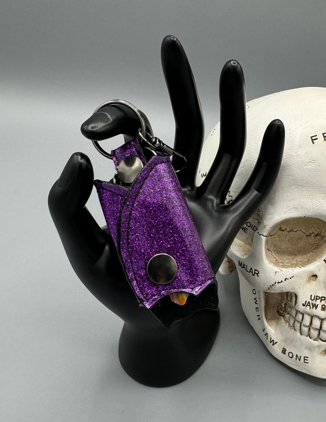 Purple Glitter Bat Key Cover, Goth, Gift - Etsy