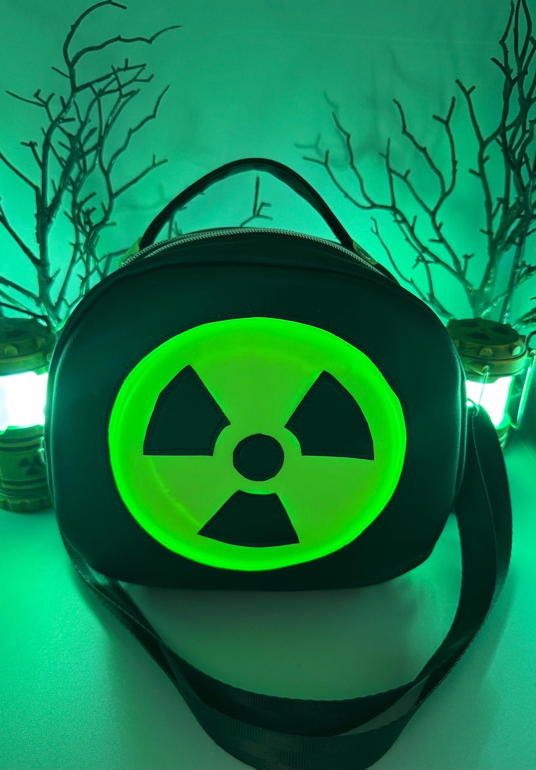 Radioactive LED Bag: EL Wire, Crossbody, Handbag, Green, Wasteland ...