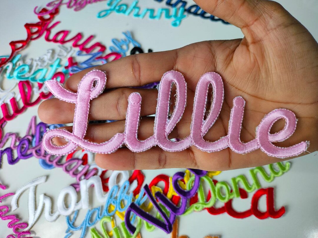 Iron on Single Name Patch, Personalized Name Patch, Iron on Name ...