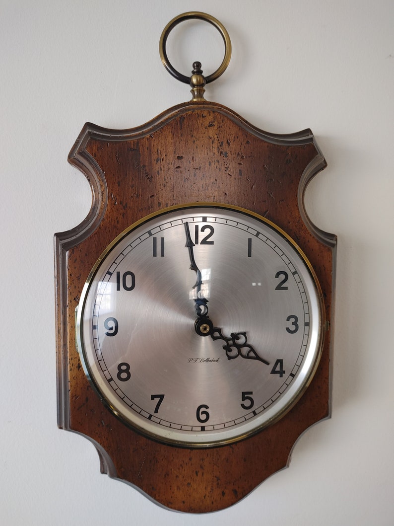 1960s Wall Clock P.F. Bollenbach Excellent Working Condition - Etsy