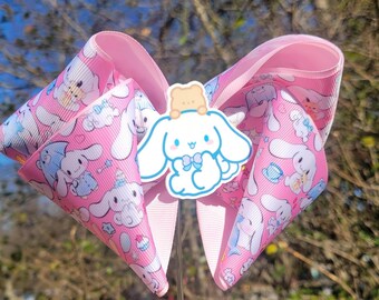 Cinnamoroll Tulle Bow Blue + Pink Shaker Hair Clip Cinnamon Roll ...