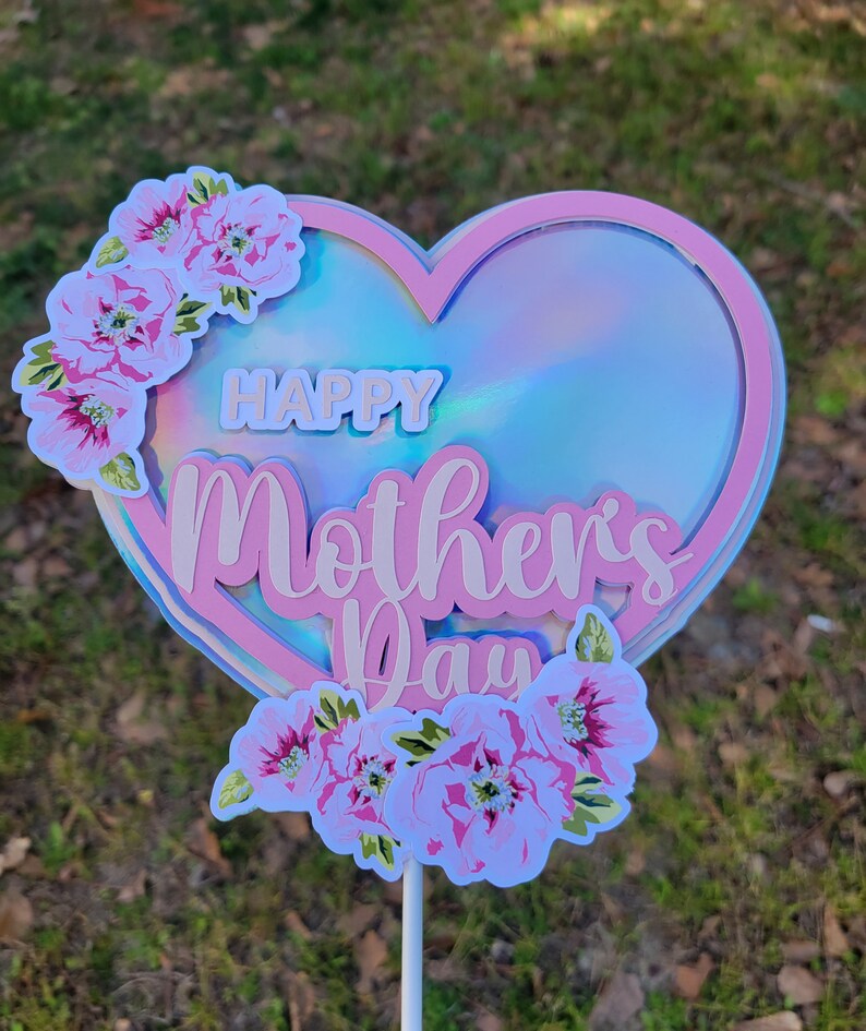 Mothers Day Cake Topper Etsy