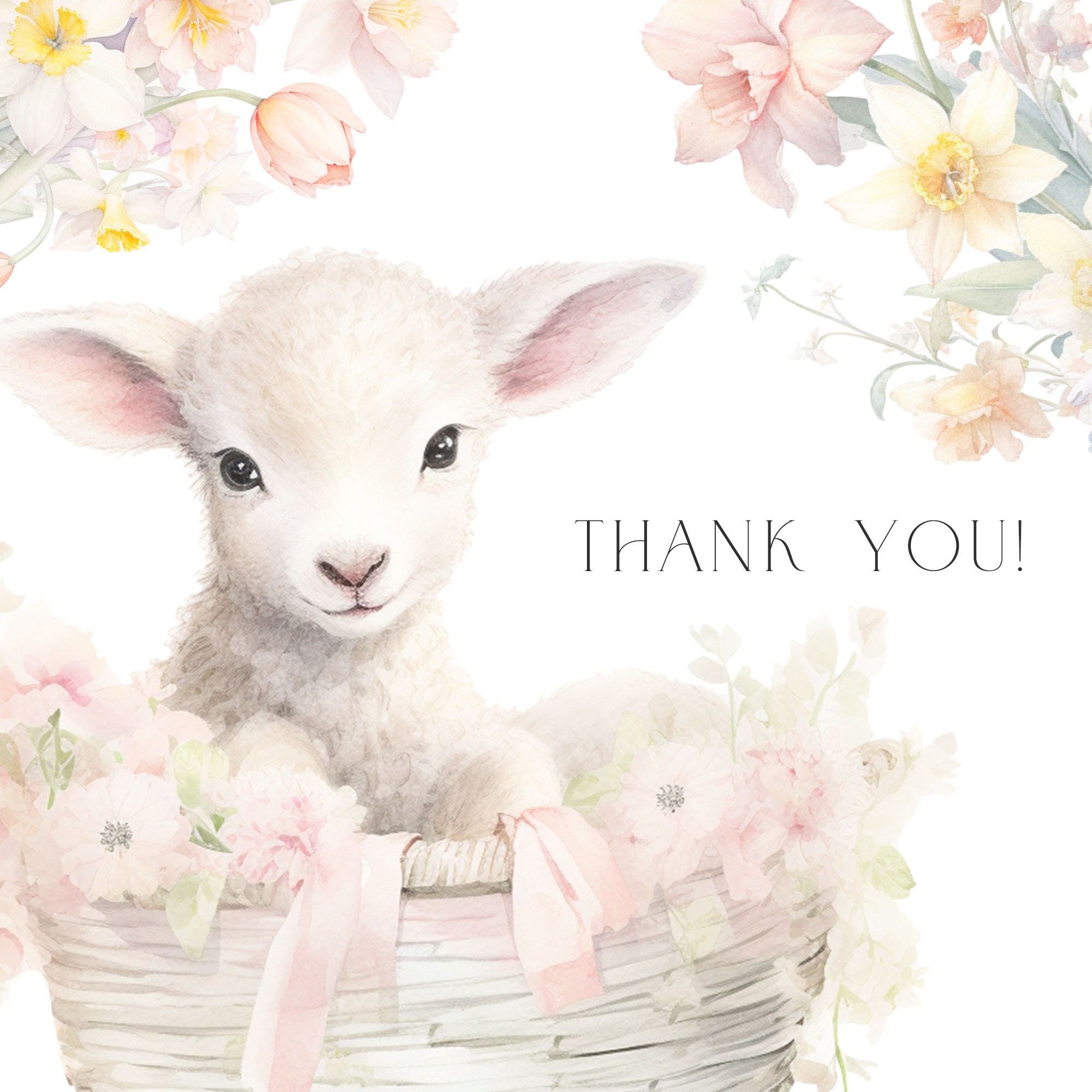 Watercolor Spring Baby Animals Clipart Spring Florals Watercolor Spring ...