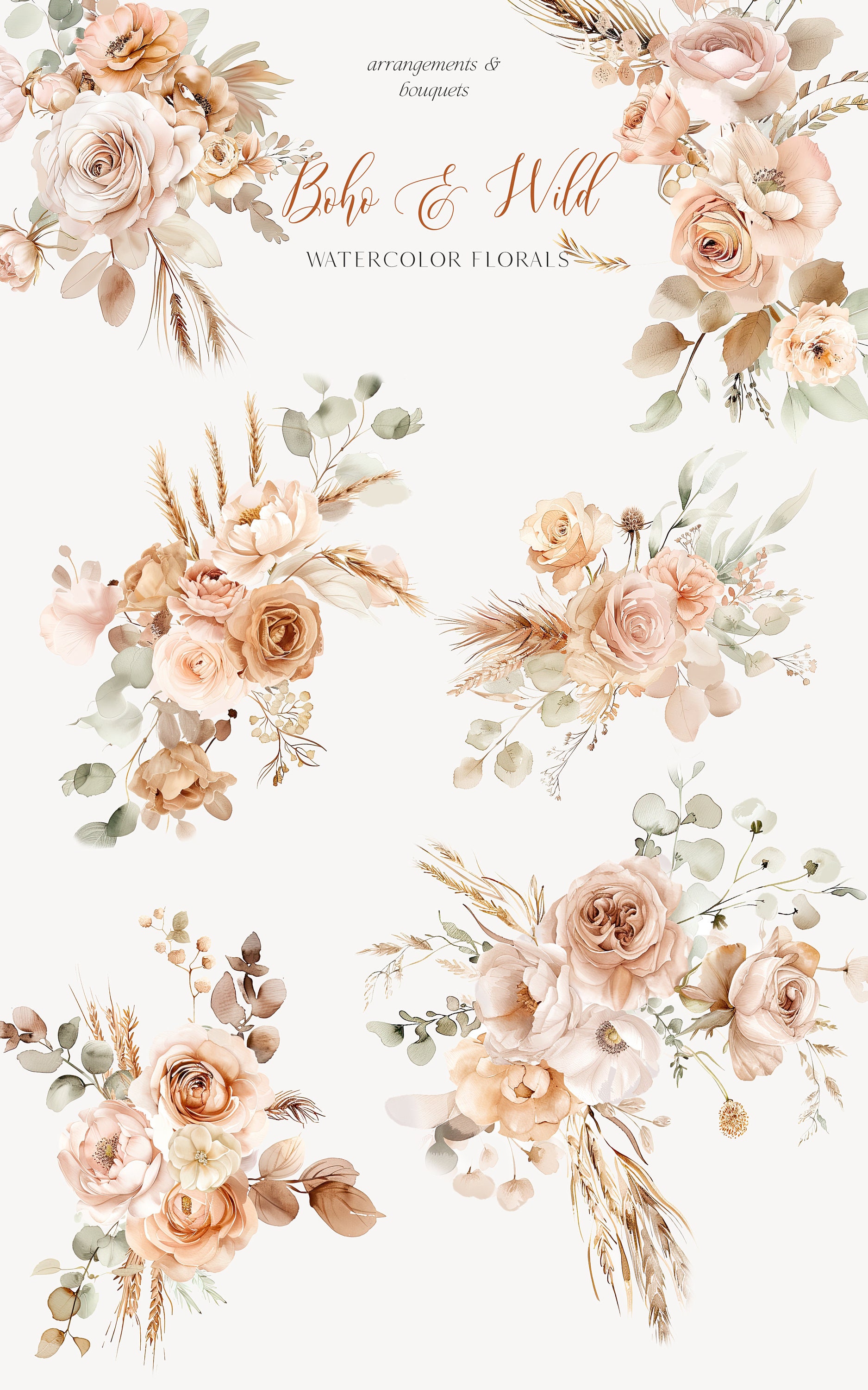 Bohemian Floral Bouquets - Boho Arrangements - Bohemian Flowers ...