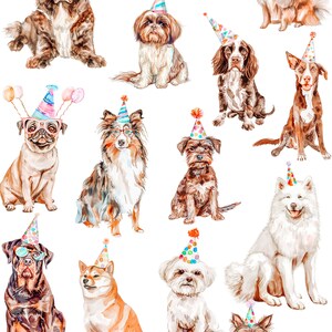 Dog Party Clipart - Party Pets Clipart - Festive Clipart - Cute Dog ...