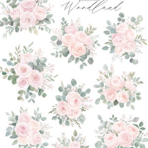 Watercolor Floral Woodland Collection - Watercolor Woodlands - Woodland ...