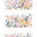 Watercolor Floral Bunnies Clipart Spring Bunnies Set Spring Clipart ...