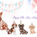Dog Party Clipart Party Pets Clipart Festive Clipart Cute Dog Clipart ...