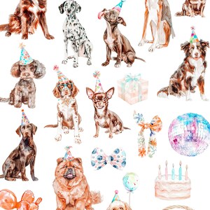 Dog Party Clipart - Party Pets Clipart - Festive Clipart - Cute Dog ...
