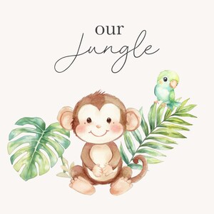 Cute Jungle Clipart - Cute Animals - Nursery Clipart - Baby Animals ...