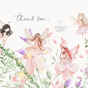 Fantasy & Fairy Watercolor Clipart - Magical Fairy Clipart - Unicorn ...