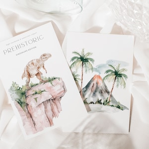 Dinosaur Watercolor Clipart Set - Prehistoric Clipart - Watercolor ...