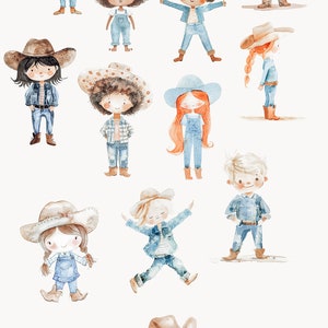 Cute Farm Kids Clipart - Farm Animals Clipart - Watercolor Farm ...