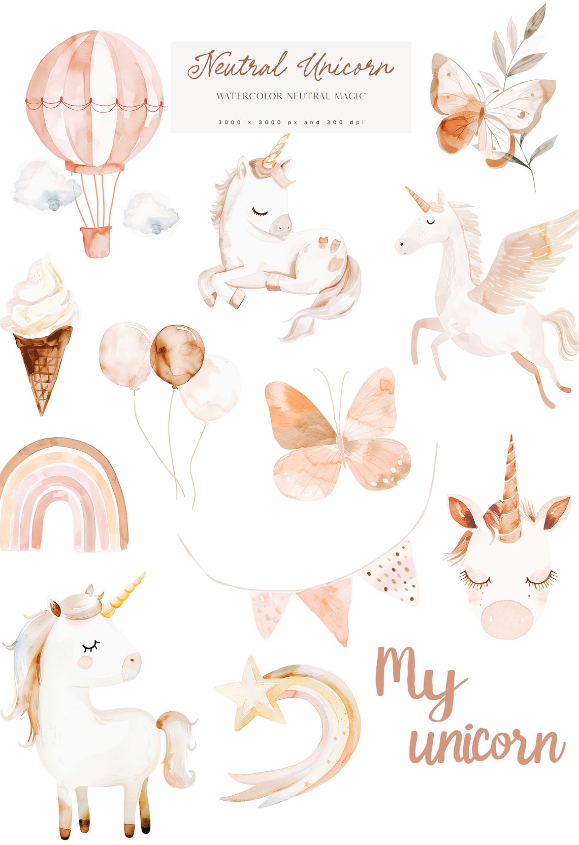 Neutral Unicorn Clipart Neutral Clipart Unicorn & Pegasus Clipart ...
