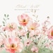Watercolor Blush Wild Flowers - Blush Field Flowers - Blush and Soft Pink - Meadow Flowers ...