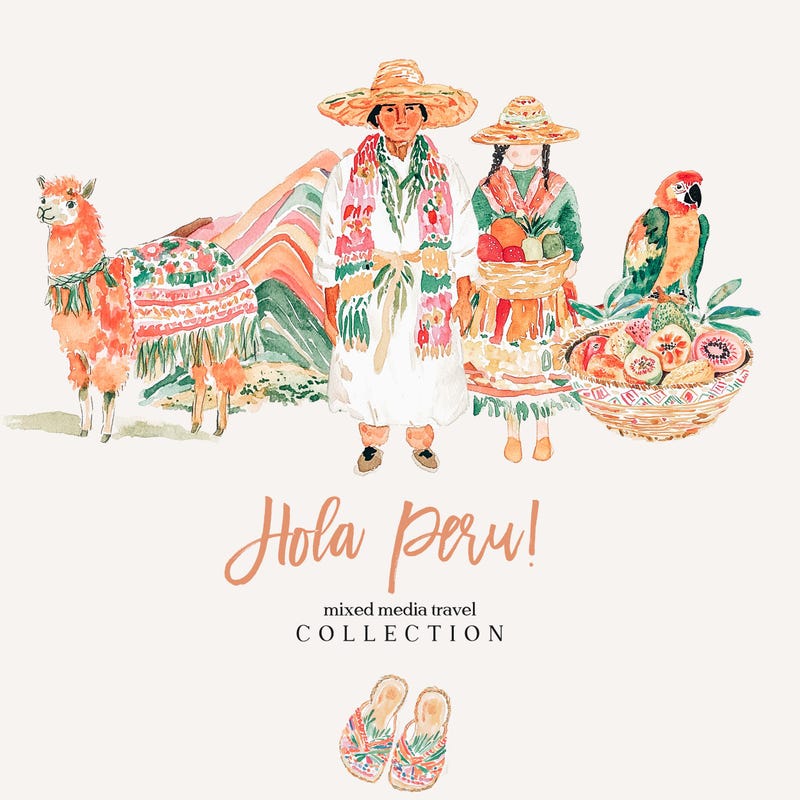 Peruvian Art on Canvas - Etsy