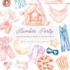 Pajamas Clipart, Instant Download PNG Files - 300 Dpi, Baby Shower ...
