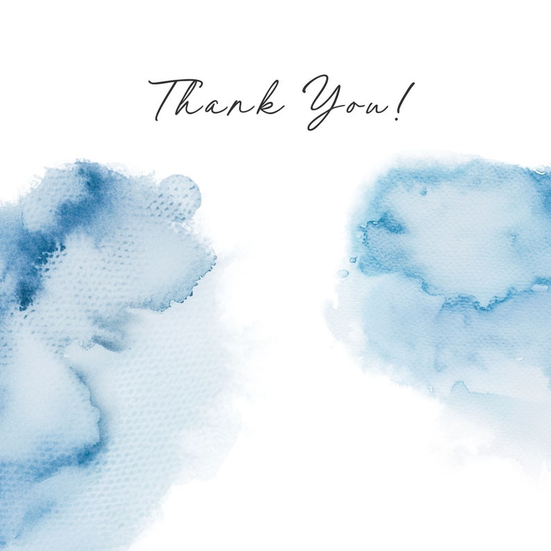 Blue Shapes Watercolor Clipart - Watercolor Shapes - Ocean Blue - Washy ...