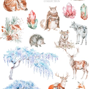 Fantasy Forest Clipart - Watercolor Fantasy - Magical - Woodland ...