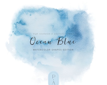 Pink Washes Watercolor Clipart Set Pink Shapes Watercolor Shapes Pink ...