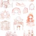 Dusty Pink Princess Clipart Cute Royal Clipart Princess & Unicorns ...