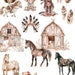 Cute Cowboys Watercolor Clipart - Watercolor Cowboys - Western Clipart ...