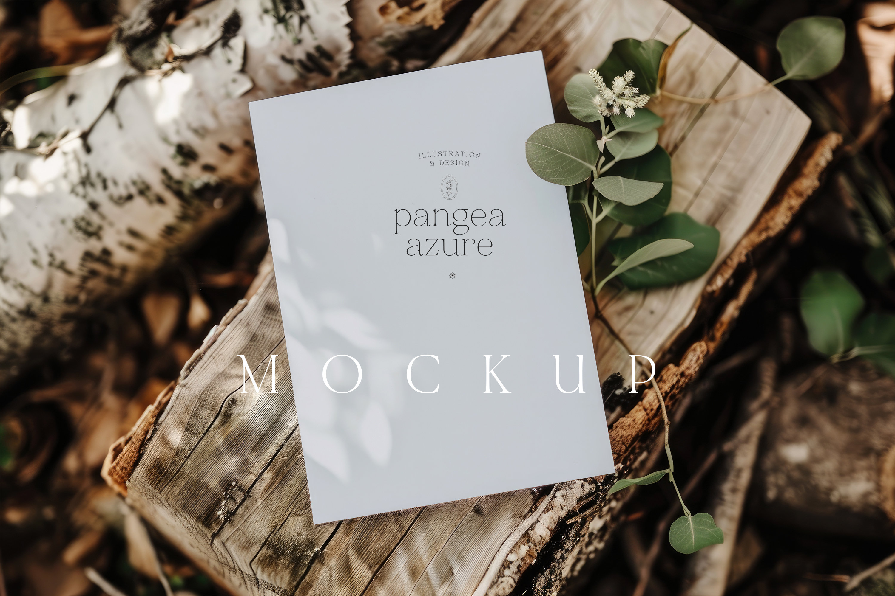 Woodland Mockups Woodland Greenery Mockup Smart Object PSD Mockup Card ...