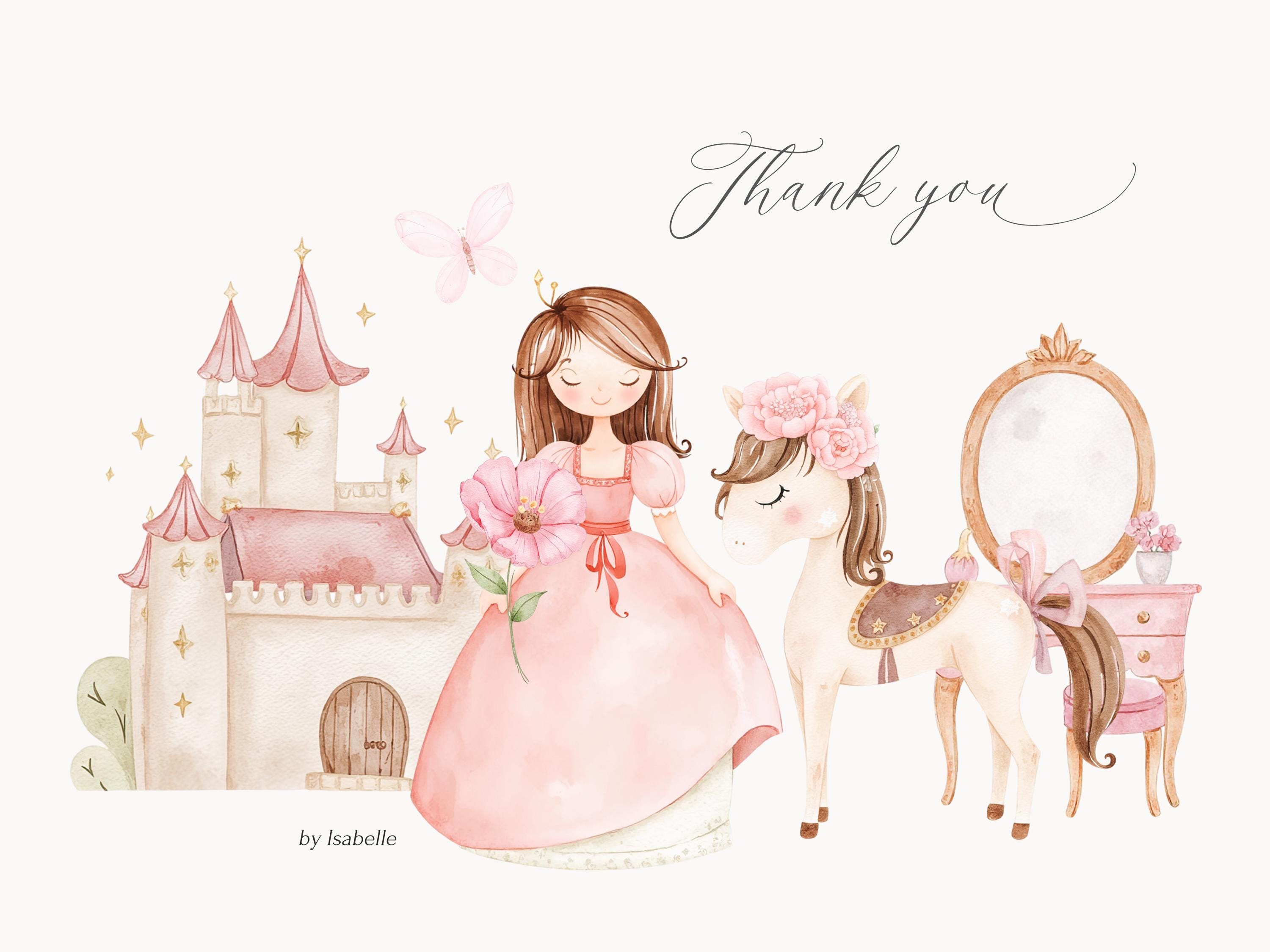 Watercolor Cute Kingdom Collection - Princess and Prince - Royal Lands ...
