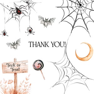 Halloween Watercolor Clipart - Happy Halloween - Spooky Clipart ...