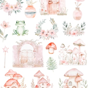 Imágenes Prediseñadas de acuarela de jardín de hadas imágenes ...