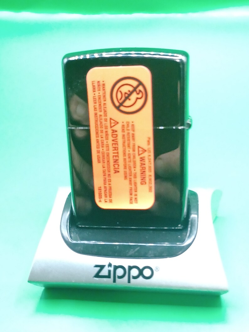 ZIPPO - Vintage Windy Design High Polish Black - Etsy