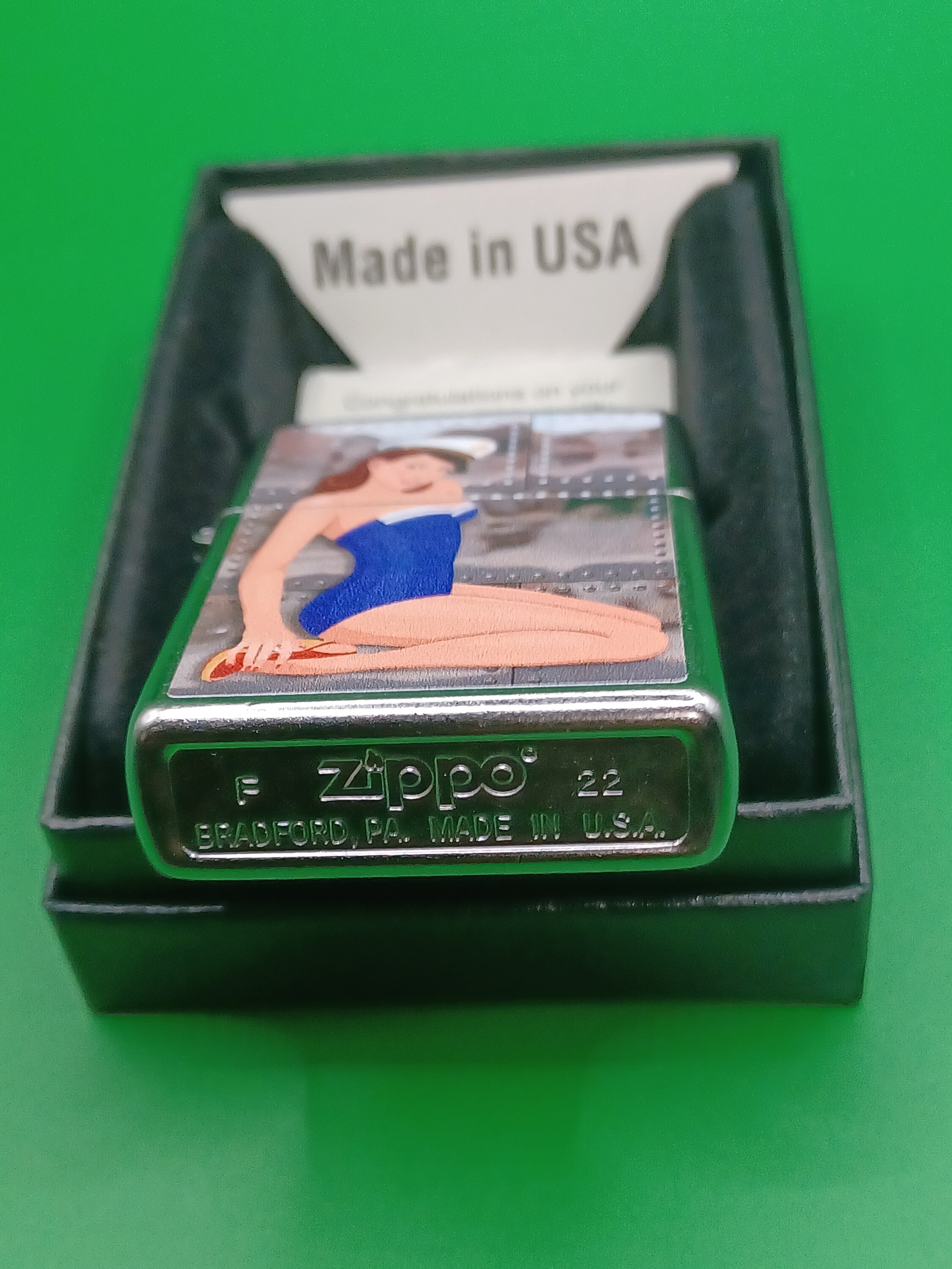 ZIPPO PIN-UP Girl Bomber Artwork New in Box - Etsy