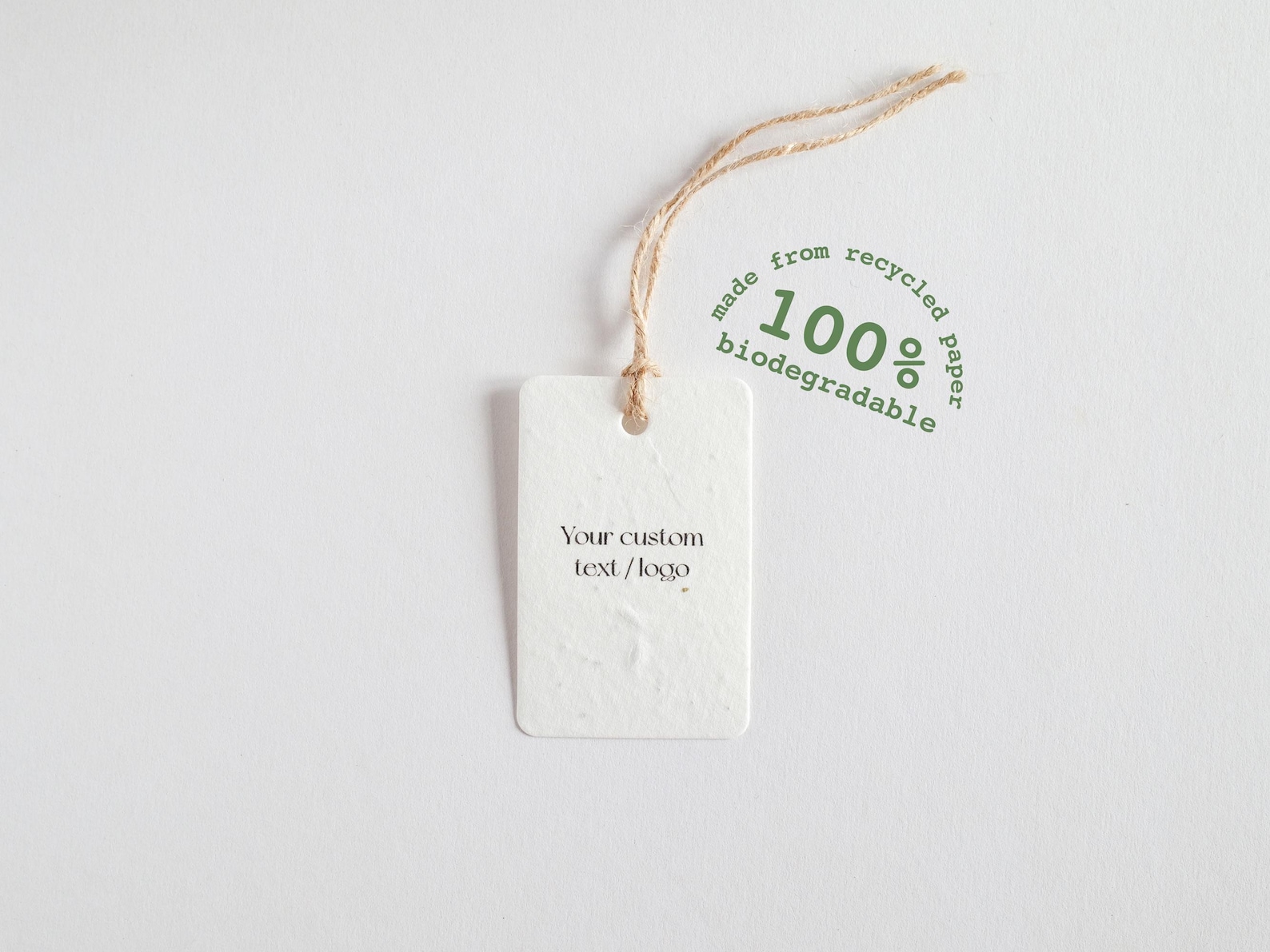 Customizable Plantable Hang Tags, Seed Paper Gift Tags Personalized ...