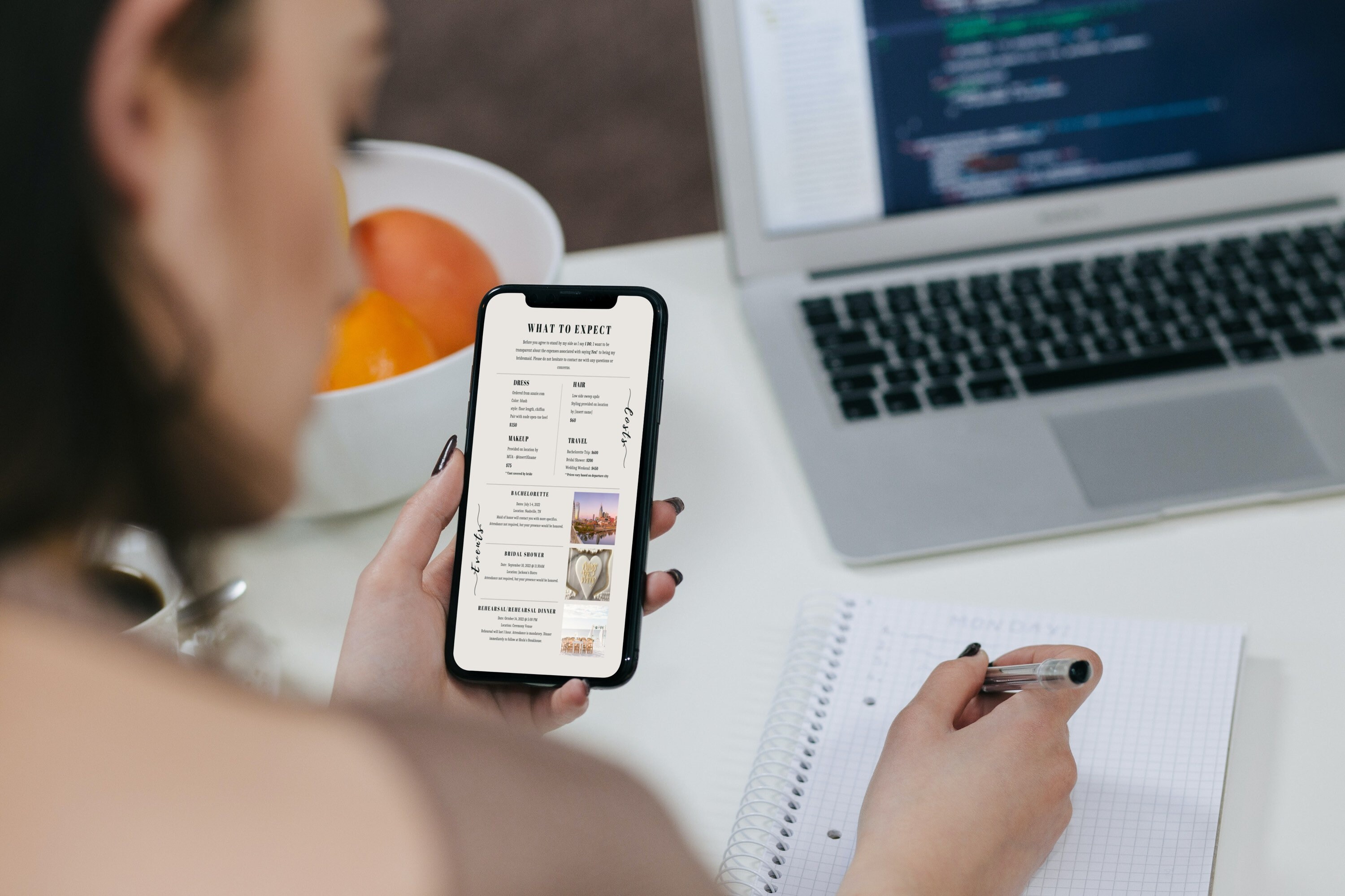 Bridesmaid Expectations Card - Etsy