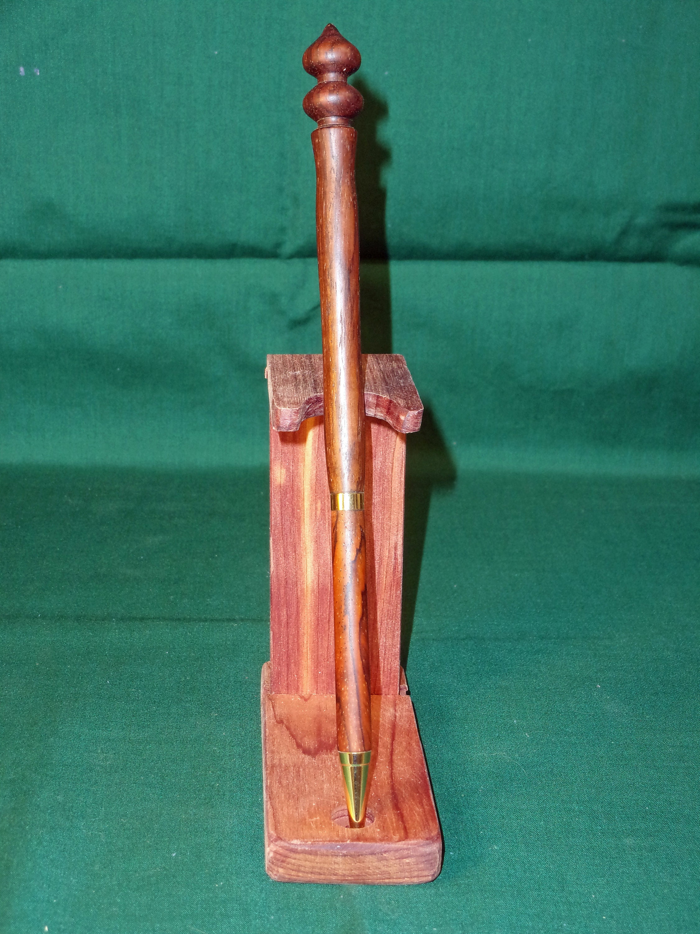 Ballpoint Wood Desk Pen With Pen Holder - Etsy