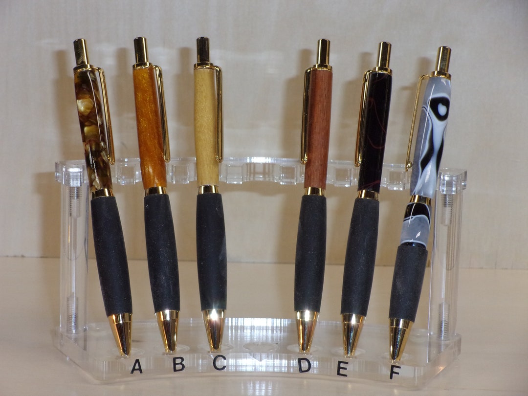 Cushion-grip Ballpoint Pen, Various Wood and Acrylic Choices - Etsy