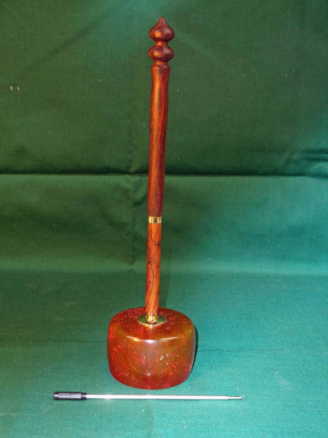 Ballpoint Wood Desk Pen With Pen Holder - Etsy