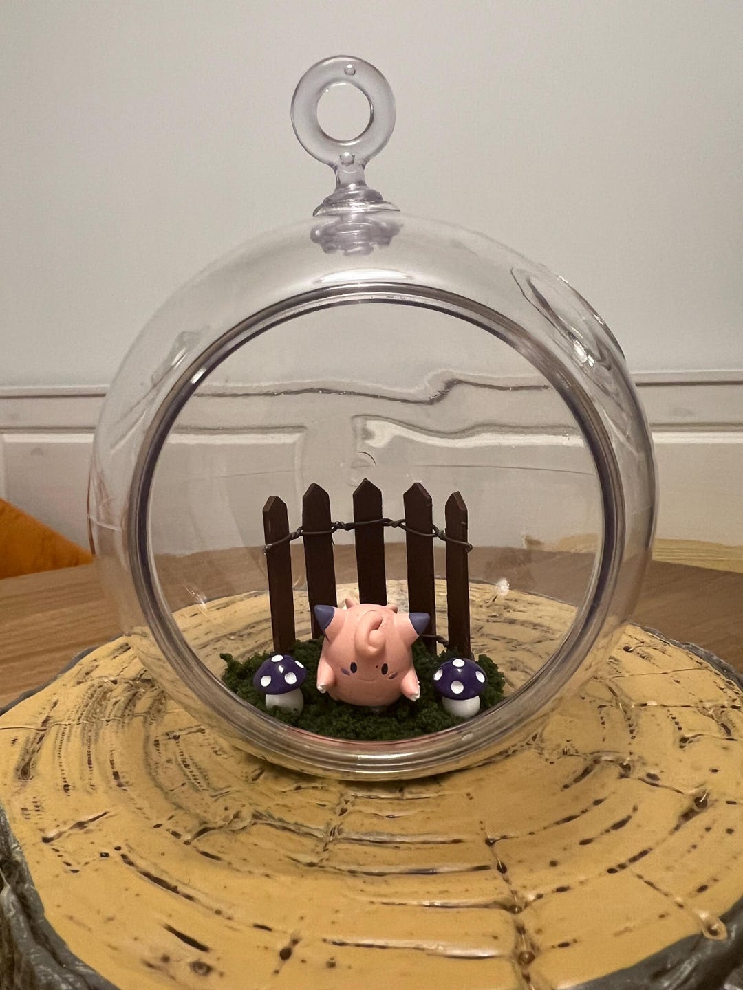 Clefairy Fairy Type Pokémon Terrarium Globe Diorama Hangable or ...