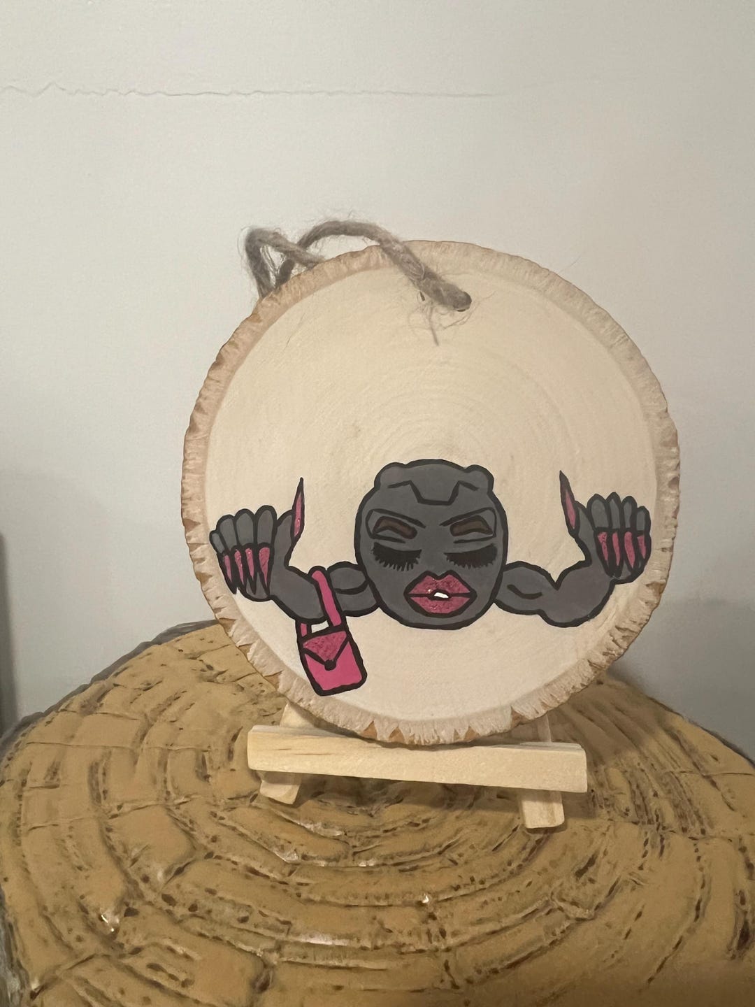 Geodude Pokémon Meme Wood Slice Acrylic Painting Hangable Wall Art - Etsy