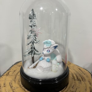 Alolan Vulpix Fox Pokémon Ice Type Winter Pokeball Snowball Snow Scene ...