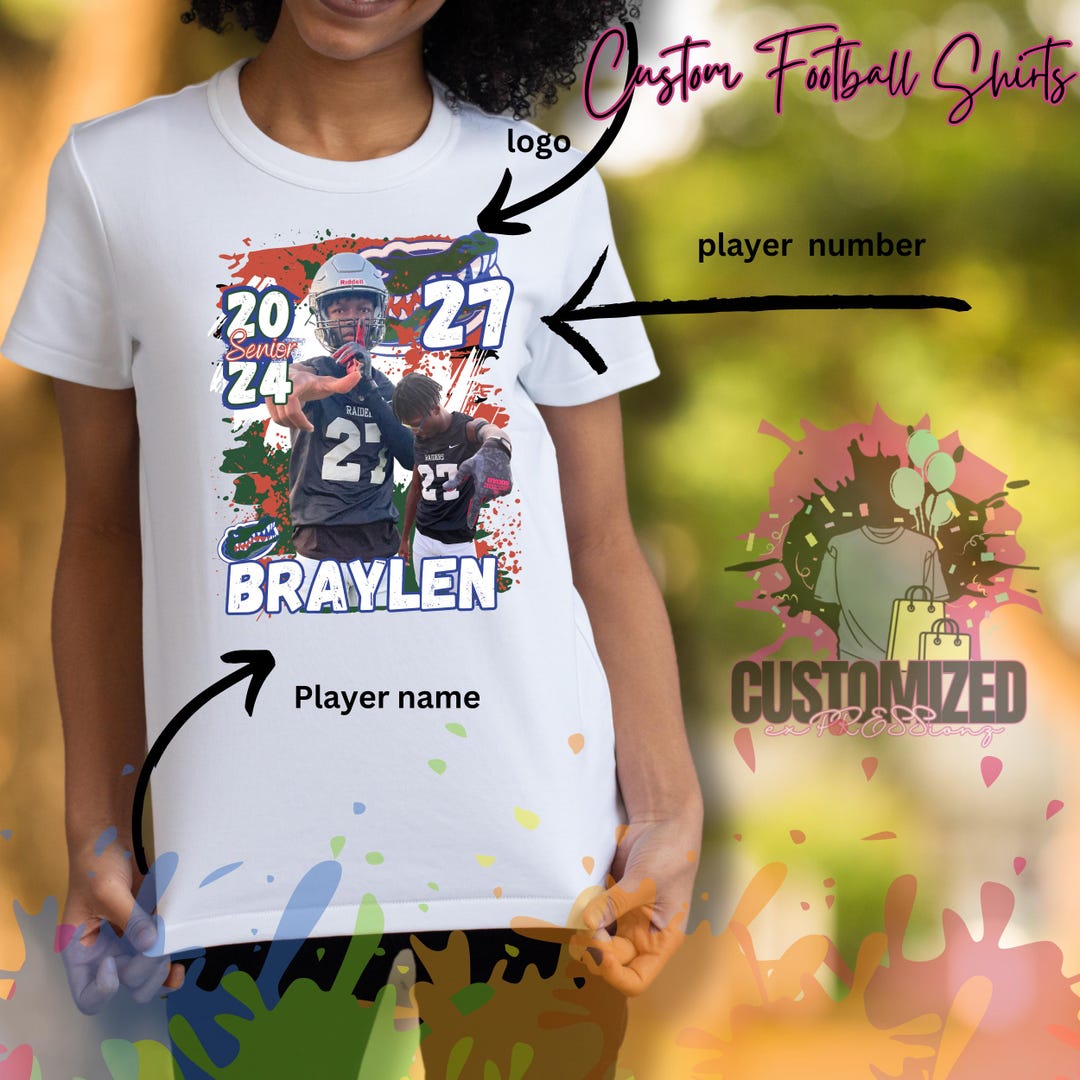 Custom Football Shirts, Football Game Day Shirts, Football Senior Night ...
