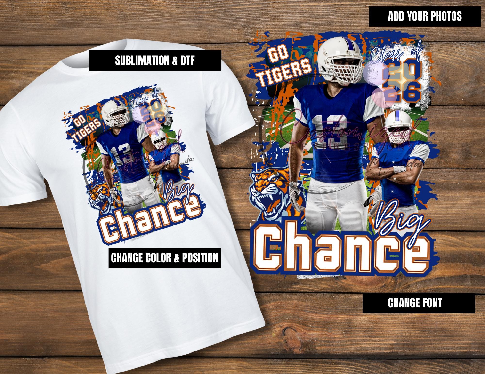 Editable Football Shirt Design, Football Fan Shirt Design, Digital PNG ...