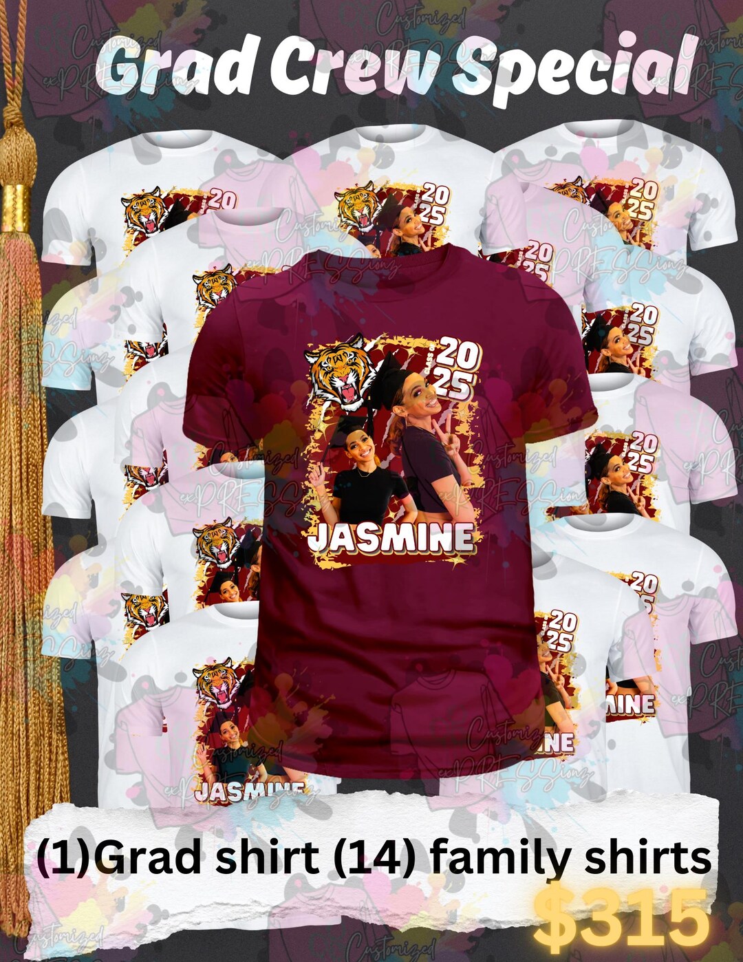 Graduation Crew Special, Custom Grad Family Shirts, Matching Senior ...