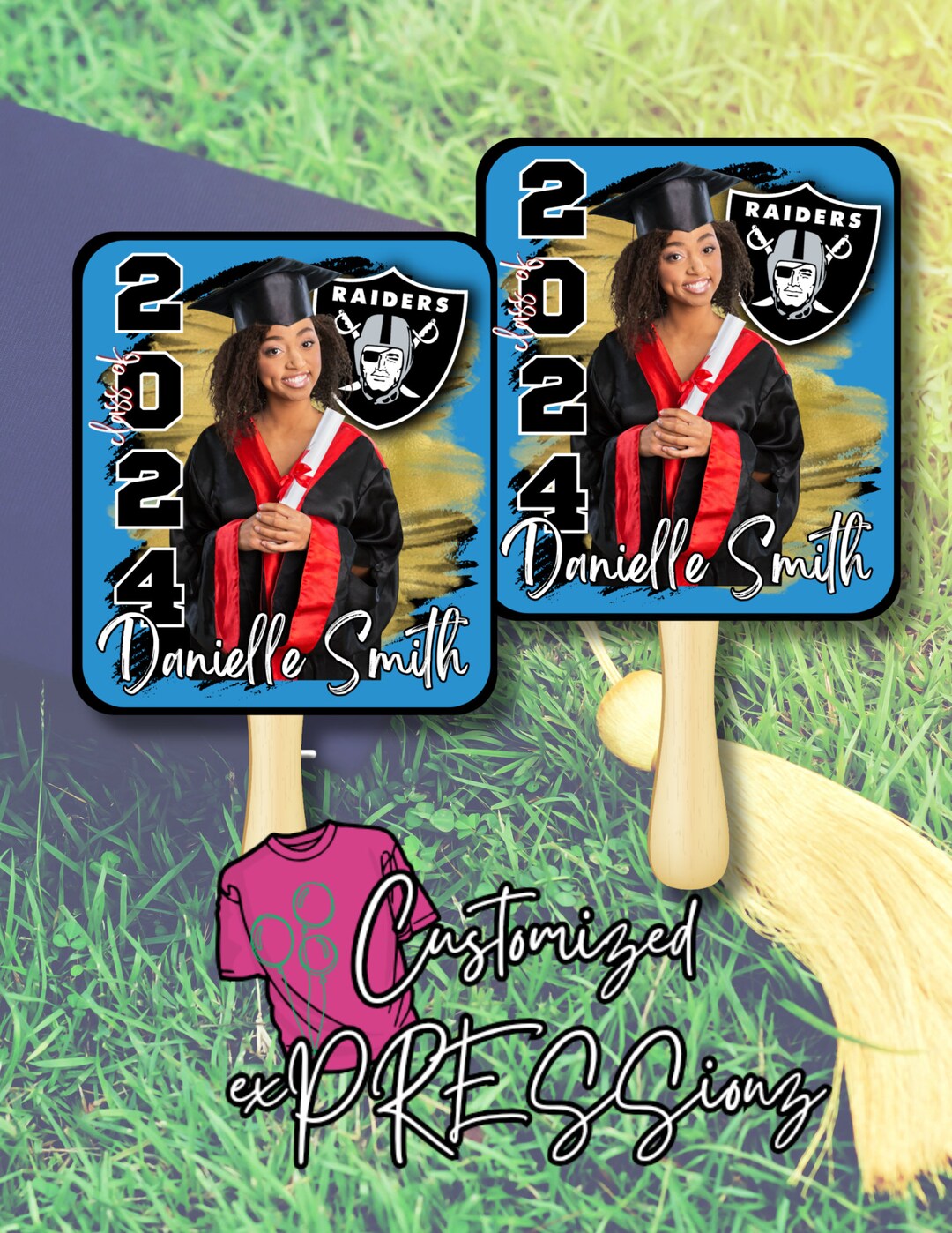 Graduation Fan, Grad Fans, Grad Favors, Keepsake Fan, Custom Fans ...