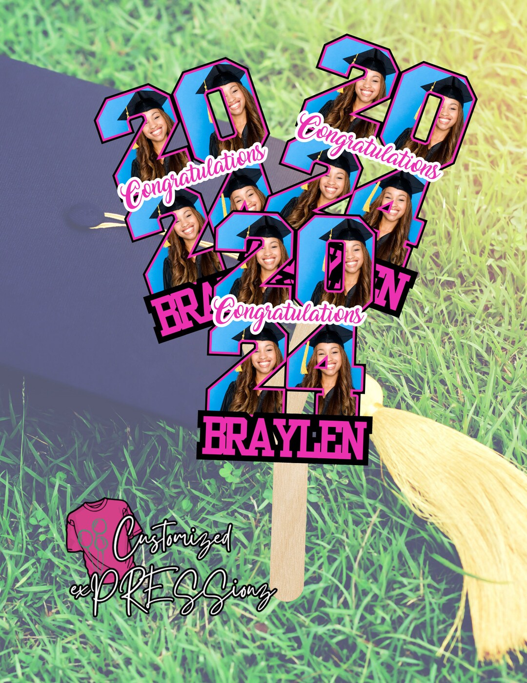 Graduation Fan, Grad Fans, Grad Favors, Printed Fans, Custom Fans ...