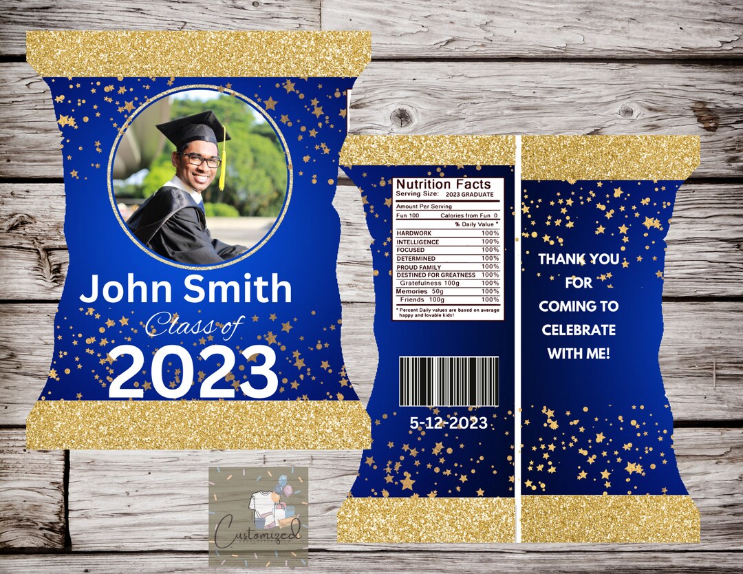 Graduation Chip Bag, Congratulations Chip Bag, Class of 2023 Chip Bag ...