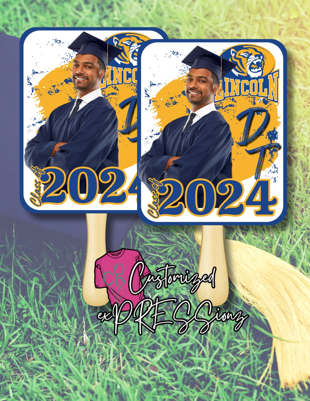 Graduation Fan, Grad Fans, Grad Favors, Keepsake Fan, Custom Fans ...